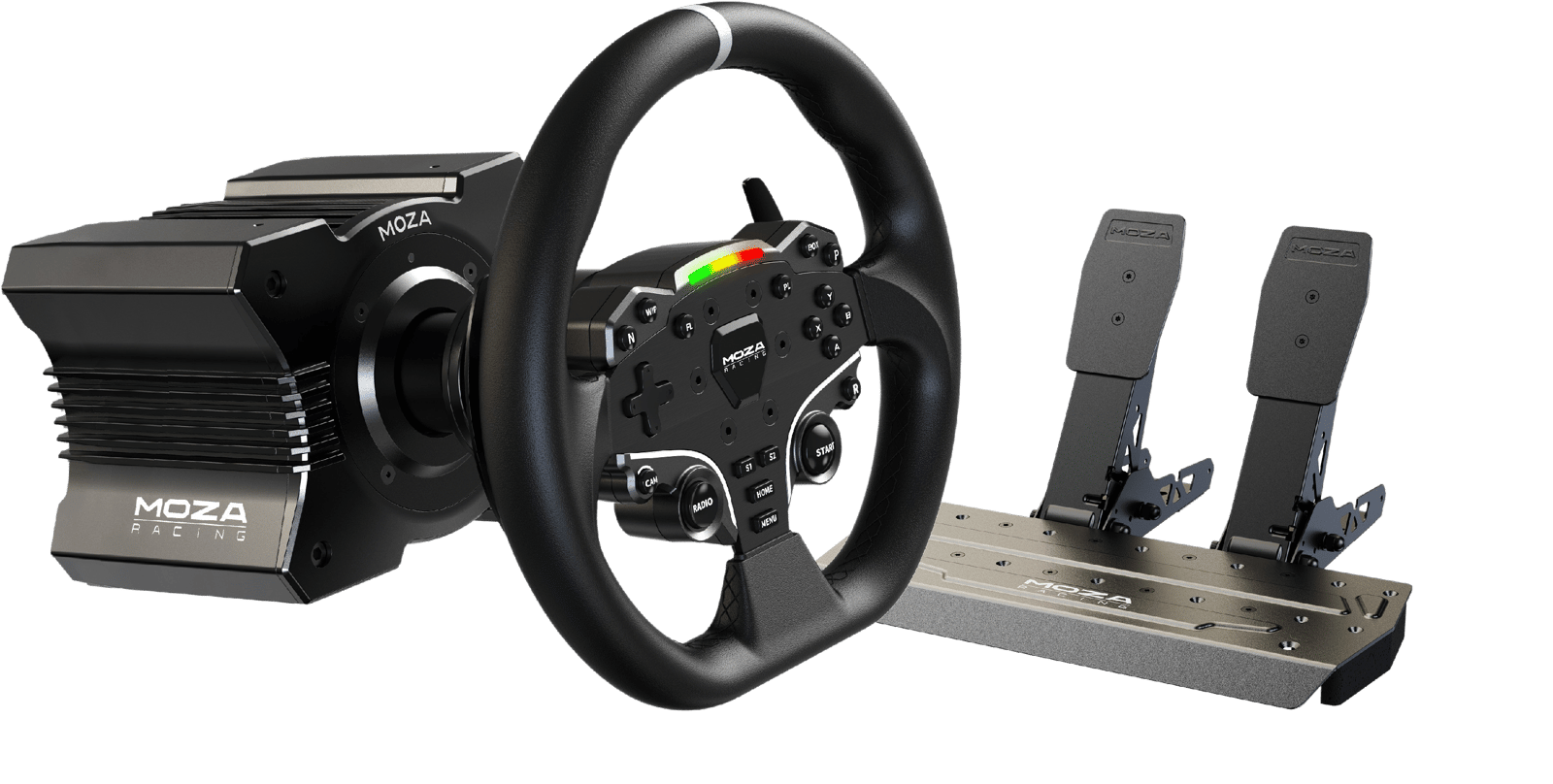 Moza - R5 - Wheel base, ES Wheel, SR-P lite pedals Bundle - Inet.se