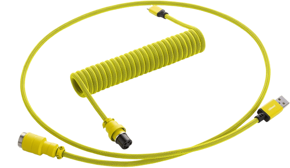 CableMod Pro Coiled Cable - Dominator Yellow - Inet.se