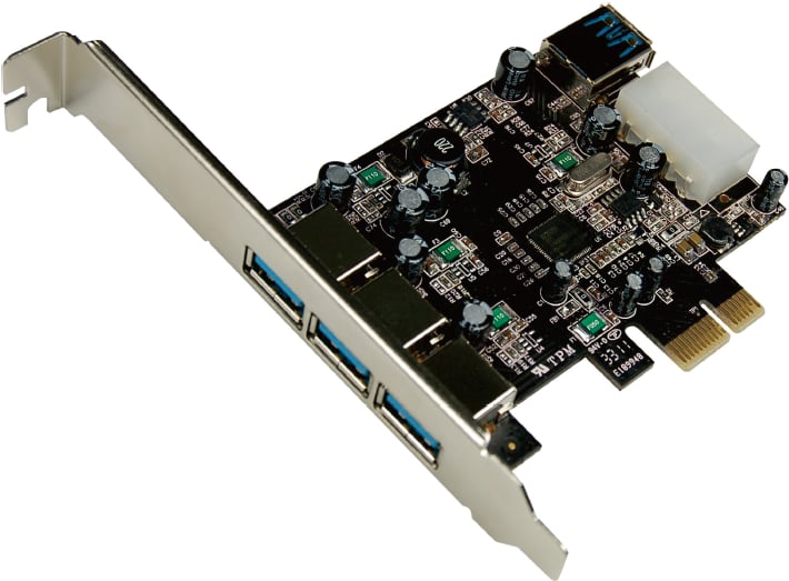 PCIe USB 3.0 Card U-750 3+1 Ports - Inet.se