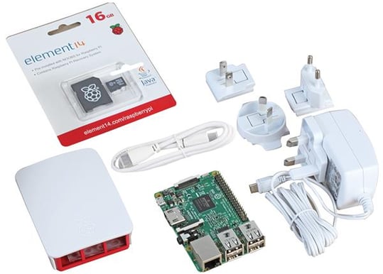 Raspberry Pi 3 Official Starter Kit Ucreate -Vit - Inet.se