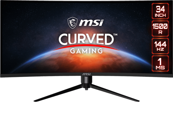 MSI 34" Optix MAG342CQR VA WQHD (1500R) 144 Hz - Inet.se