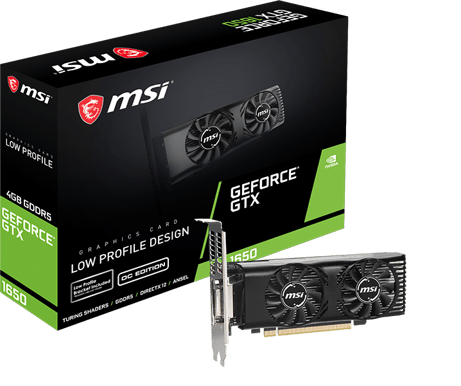 MSI GeForce GTX 1650 4GB LP OC - Inet.se