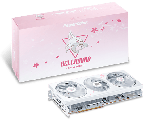 PowerColor Radeon RX 7800 XT 16GB Hellhound Sakura Limited Edition ...