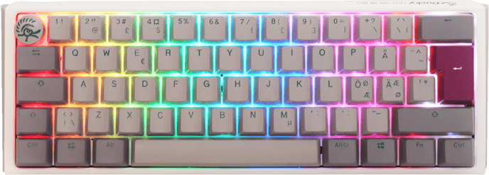 Ducky - One 3 Mist Mini 60% Cherry Red - Inet.se