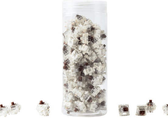 Keychron Gateron Silent Brown Switch set 110pcs - Inet.se