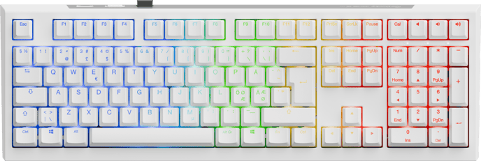 Ducky - One X White Nordic Fullsize Ducky Inductive Switch (analog ...