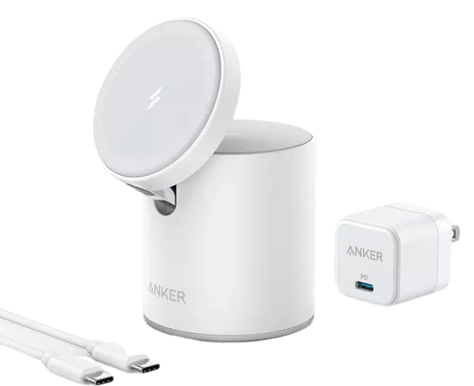 Anker PowerWave Mag-Go 2-in-1 Vit - Inet.se
