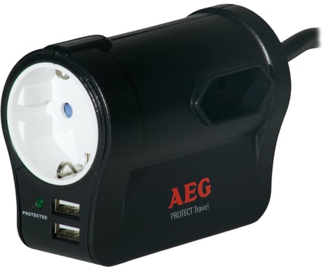 AEG Protect Travel Surge Protector - Inet.se