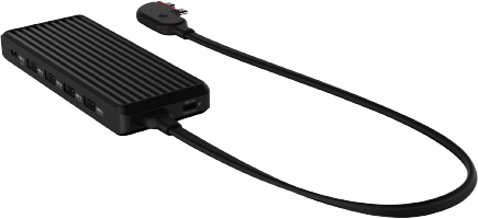 Unisynk 10 port USB-C Hub Dual Screen for Mac Svart - Inet.se