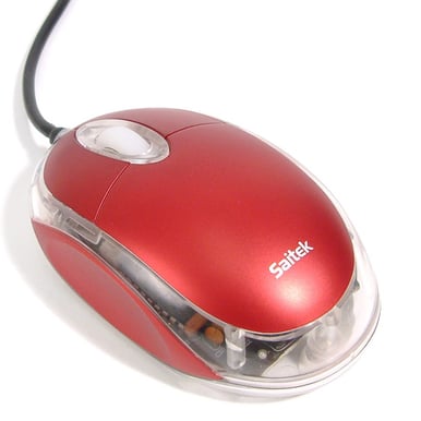 Saitek Notebook Optical Mouse Röd - Inet.se