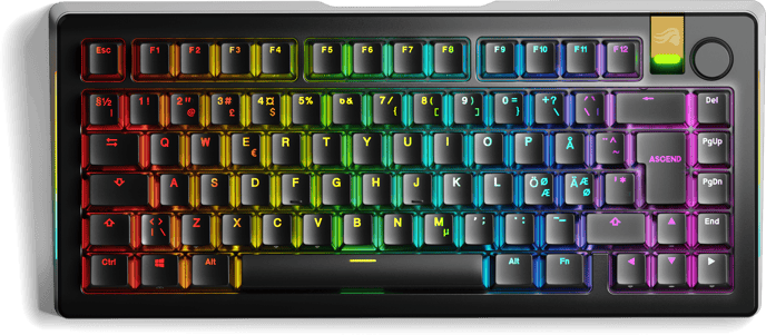 Glorious GMMK 3 Pro Hall Effect 75% Pre-Built Wireless ISO - Inet.se