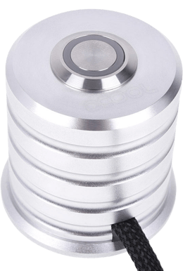 Alphacool Powerbutton 19mm Chrome - Inet.se