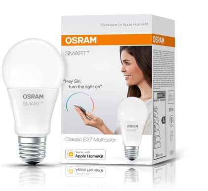 Osram Smart+ E27 Multicolor 10W BT Homekit - Inet.se