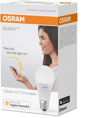 Osram Smart+ E27 Dimbar 9W BT Homekit - Inet.se