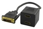 Adapter DVI Dual Link, DVI till HDMI x2 - Inet.se