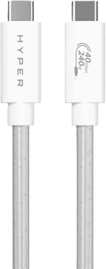 Hyper USB4 USB-C till USB-C 1.2m Vit - Inet.se