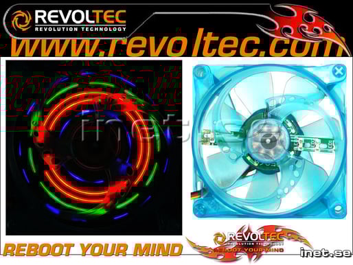 Revoltec 80mm Light FX Disco light - Inet.se