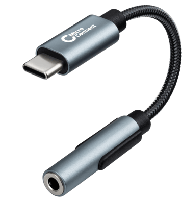 MicroConnect USB-C till 3.5 audio adapter, Grå - Inet.se