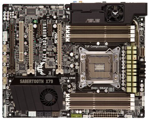 Asus SABERTOOTH X79 TUF + Corsair Hydro H80 - Inet.se