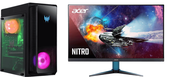 Acer Predator Gamingpaket - 27" | i5 | 16GB | 1TB | RTX 3070 | 170 Hz ...