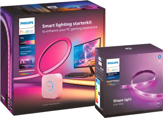 Philips Hue PC Gaming Surroundpaket 24" - 27" + Bridge - Inet.se