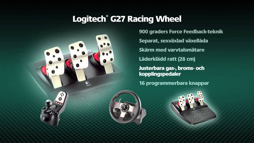 Logitech G27 Racing Wheel - Inet.se